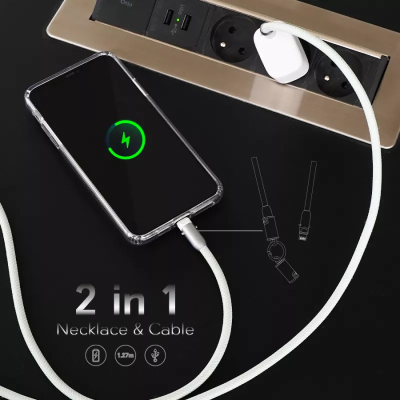 Colgante - Cable de Carga Tipo C y Lightning para móvil